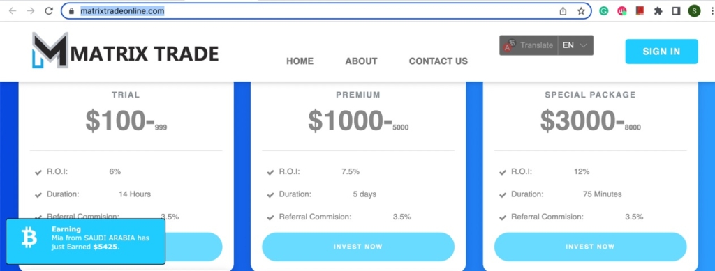 Matrixtradeonline Review - Is matrixtradeonline.com a Scam or Safe ...